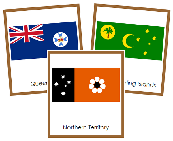 Flags of Oceania - Montessori Print Shop