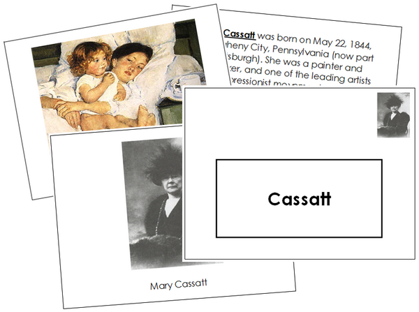 Mary Cassatt Art Book - Montessori Print Shop Digital Download