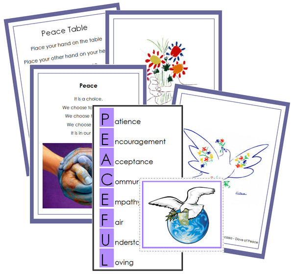 Peace Table Cards - Montessori Print Shop