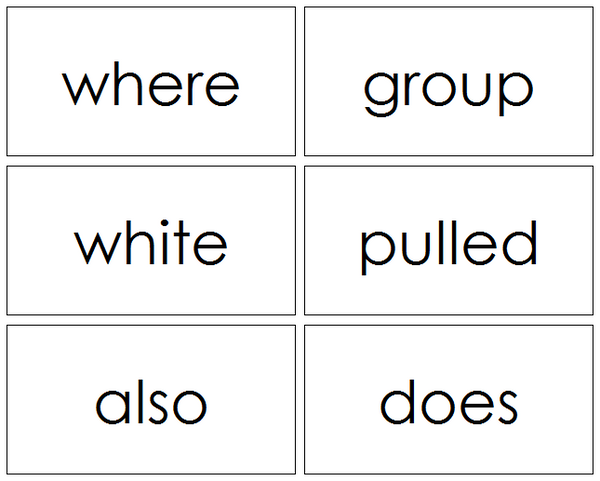 Puzzle Word Cards - Montessori Print Shop - FREE Download