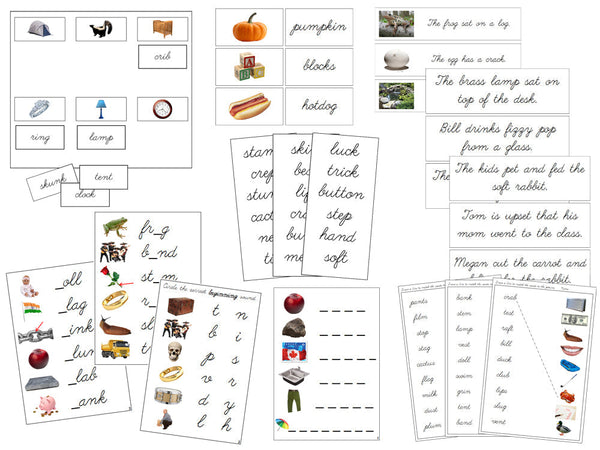 Montessori Step 2 Phonetic Language Series (photos) CURSIVE ...