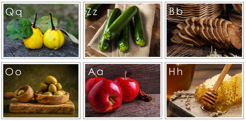 Phonetic Food Alphabet Cards - Montessori Print Shop