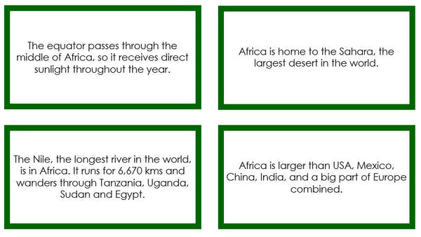 Africa Deluxe Continent Bundle - Montessori Continent Studies ...