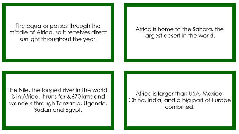 Africa Deluxe Continent Bundle - Montessori Continent Studies ...