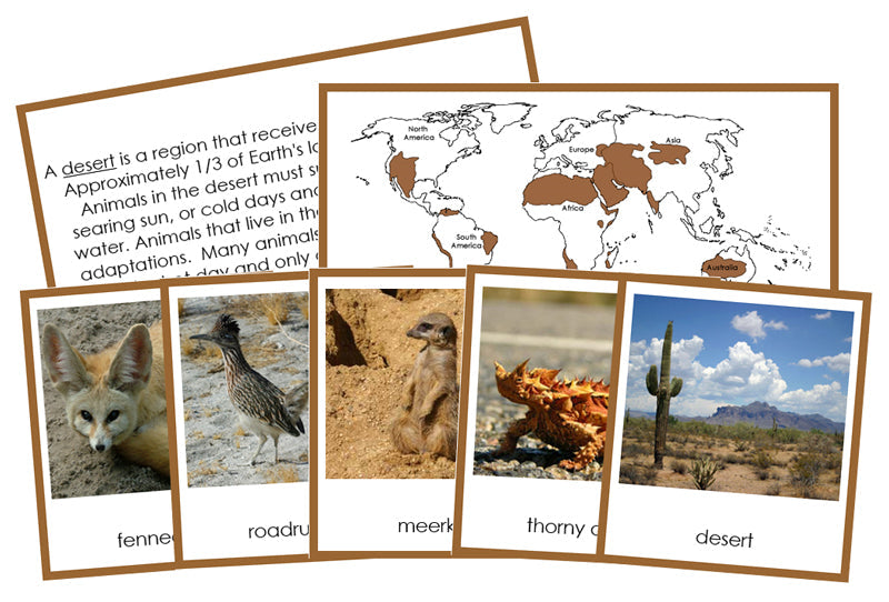 Animals And Their Habitats (color-coded) - Montessori Print Shop