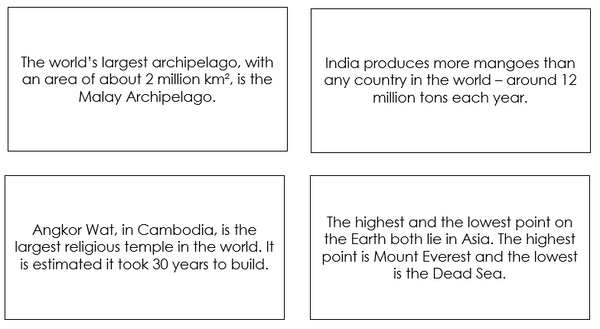 Asia Deluxe Continent Bundle - Montessori Print Shop