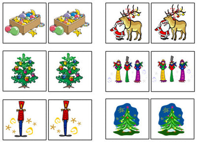 Christmas Match-Up & Memory Game - Montessori Print Shop Digital Download