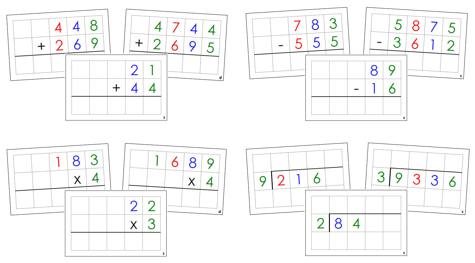 Montessori Math Operations Bundle - Montessori Print Shop