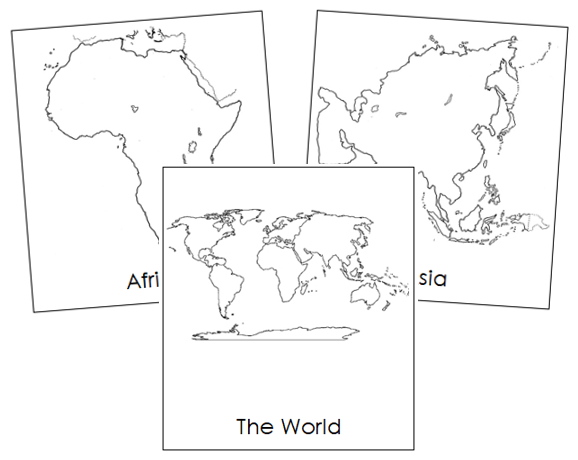 Continent Cards - Montessori Print Shop