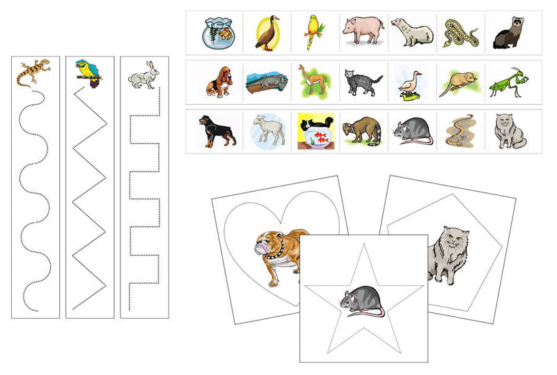 Pet Cutting Work - Montessori Print Shop