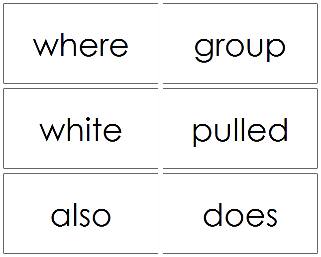 Puzzle Word Cards - Montessori Print Shop - FREE Download