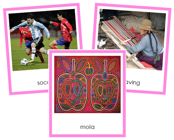 South American Culture Cards - Montessori Print Shop