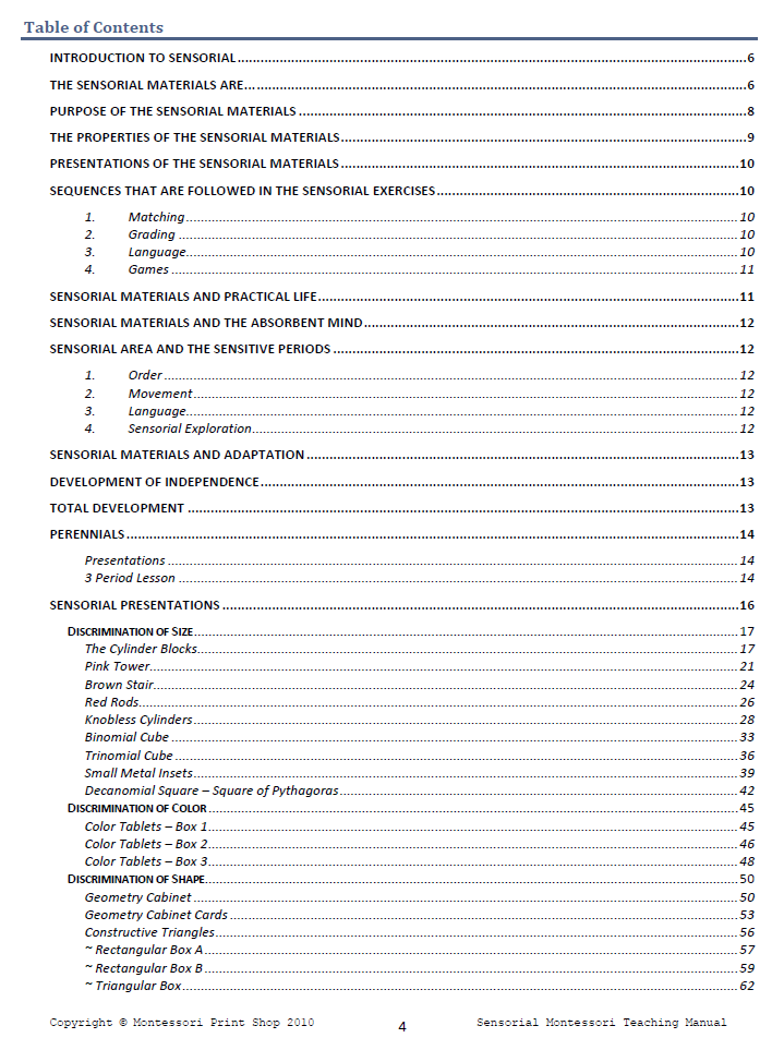 Primary Montessori Teaching Manuals Bundle - Montessori Print Shop