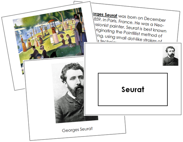 Georges Seurat Art Book - Montessori Print Shop