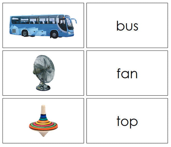 Word & Picture Cards (Step 1, photos) - Montessori Print Shop