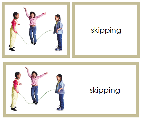 Action Words & Picture Cards - Montessori Print Shop