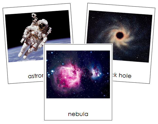 Astronomy Cards & Books - Montessori Print Shop