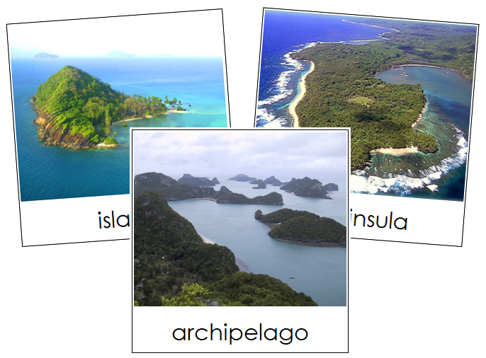 Montessori Land & Water Forms - Montessori Print Shop - Montessori ...