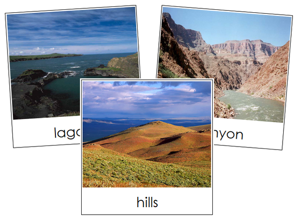Land & Water Forms Photo Book - Montessori Print Shop