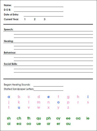 Primary Montessori Record-Keeping - Montessori Print Shop