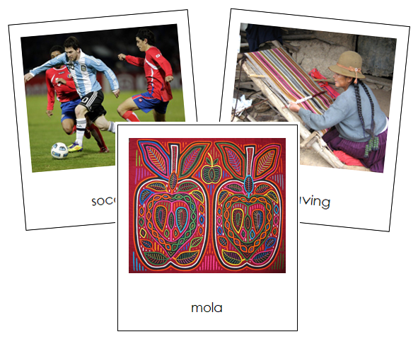 South American Culture Cards - Montessori Print Shop