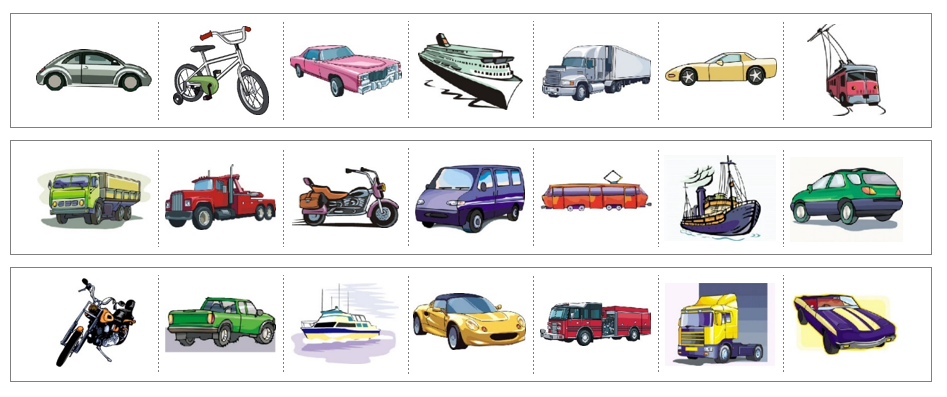 Transportation Cutting Work - Montessori Print Shop