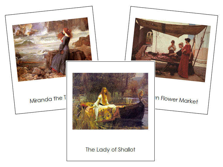 John William Waterhouse Art Cards - Montessori Print Shop
